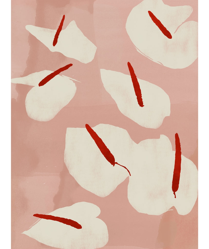 'Anthurium' Art Print | by -ST – Sylvia Takken